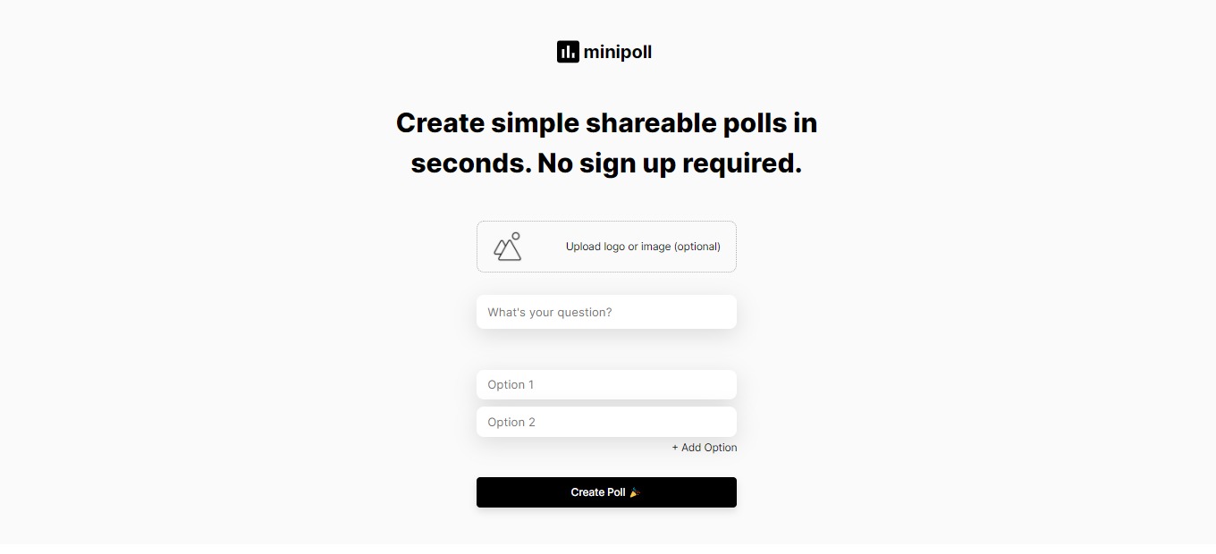 Minipoll: Create simple shareable polls in seconds - Startup Stack