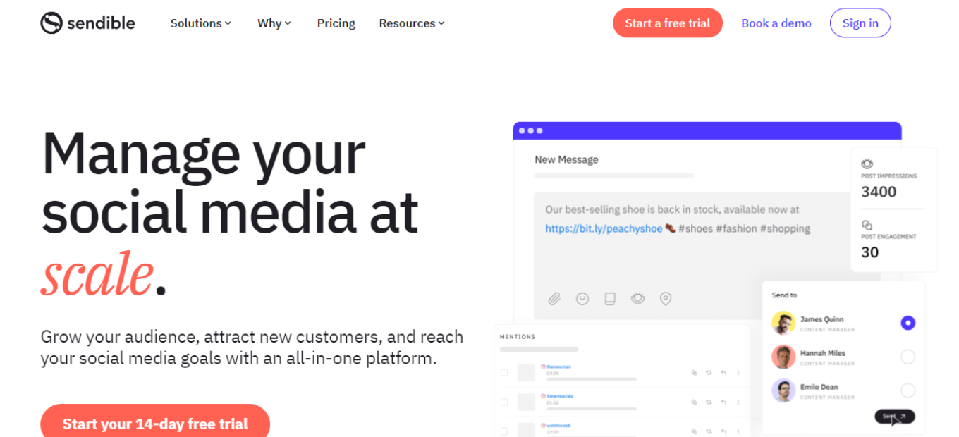 Sendible: Your All-in-One Social Media Management Platform - Startup Stack